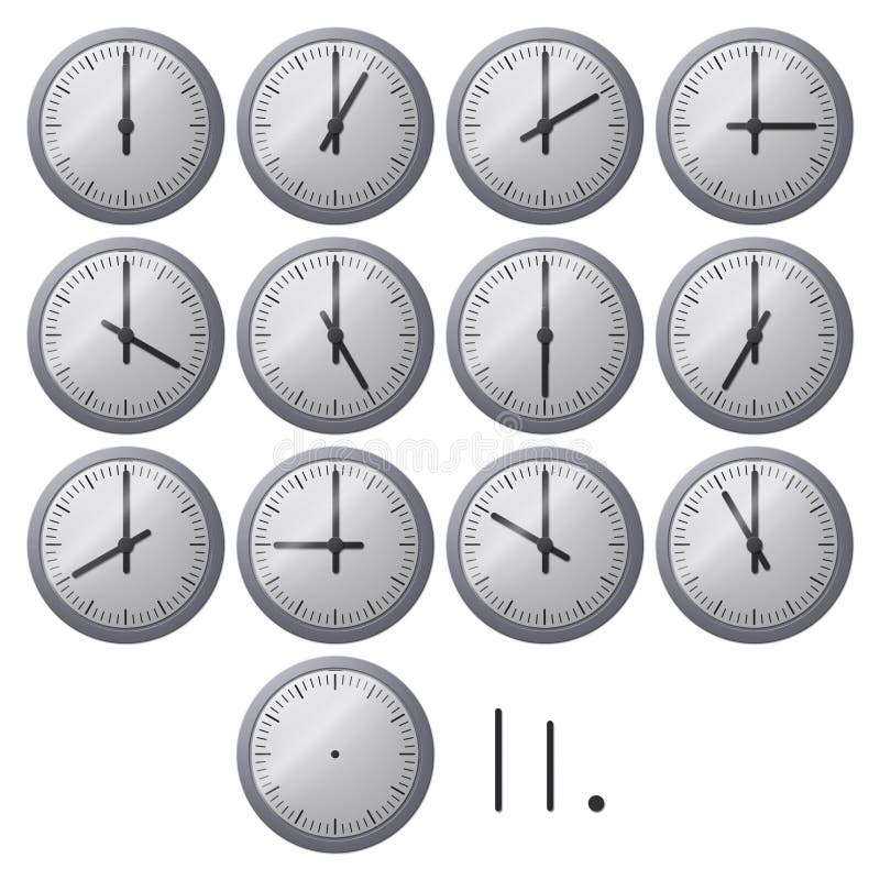 Dial de reloj stock de ilustración. Ilustración de horario - 18988722