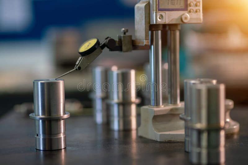 Dial Gauge Checking Depth Machine Stock Image - Image of precision ...