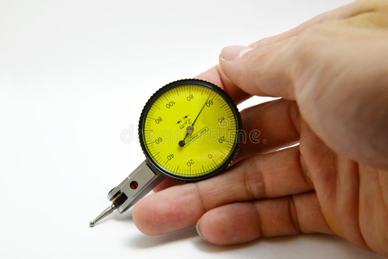 Dial gauge stock image. Image of lathe, assurance, hand - 53408627