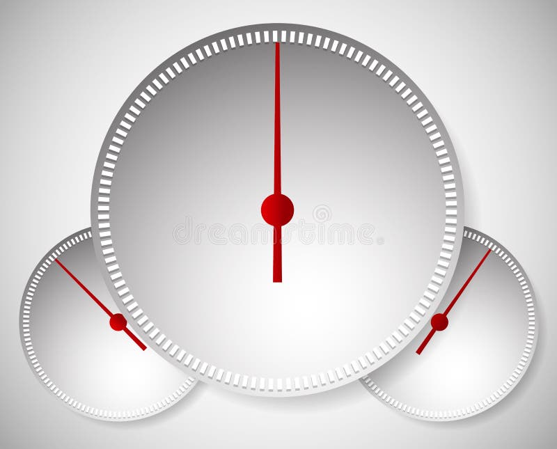Dial, Generic Meters, Gauge Templates. Stock Vector - Illustration of ...