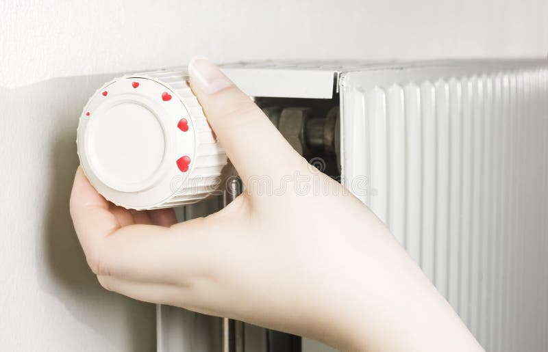 Radiator Thermostat stock photo. Image of chilly, environment - 16428432