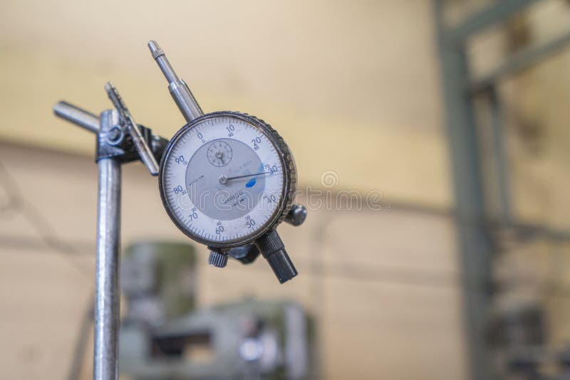Dial indicator gauge stock image. Image of indicator - 96862575