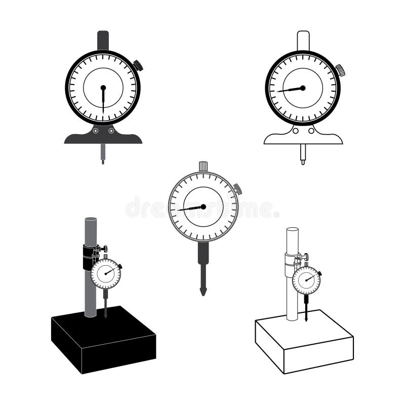 Dial indicator icon stock vector. Illustration of measurement - 283135071