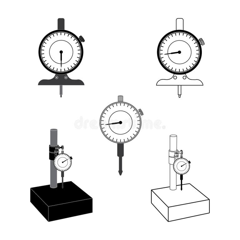 Dial indicator icon stock vector. Illustration of measurement - 283135071