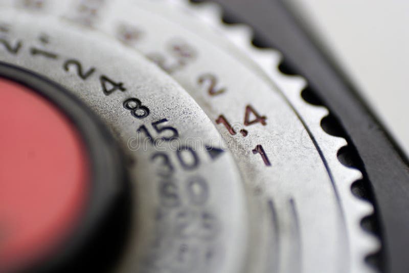 Dial on light meter stock image. Image of shines, shiny - 15330461