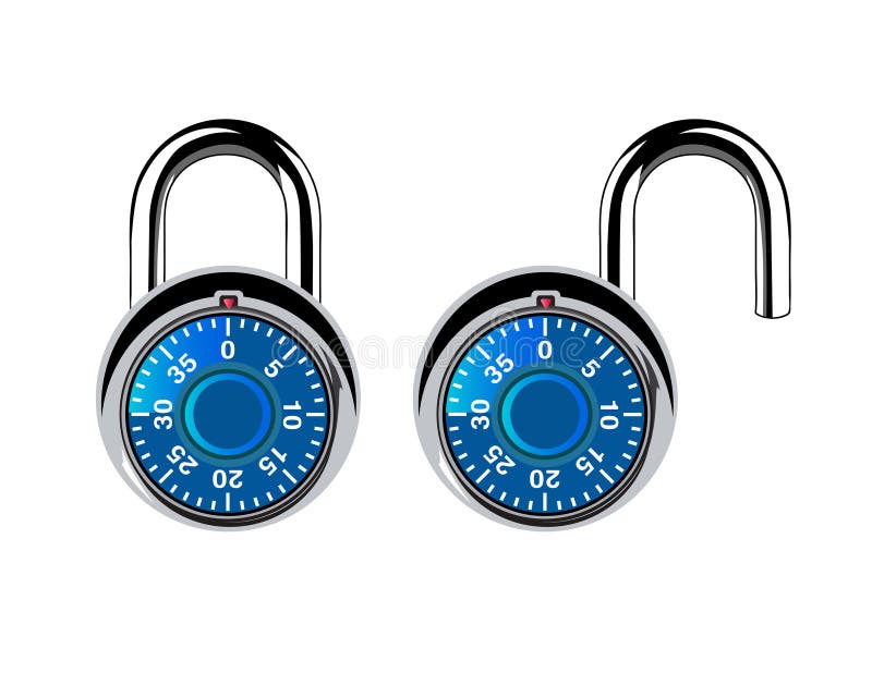 Metallic Dial Locks Stock Illustrations – 13 Metallic Dial Locks Stock ...