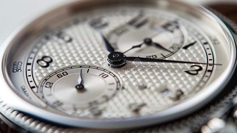 Dial of a Mechanical Watch with Hands and Numbers. Generated by ...