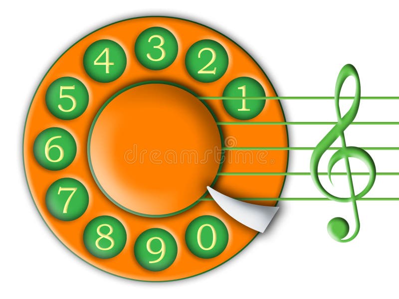 Dial And Music Picture. Image: 4459055