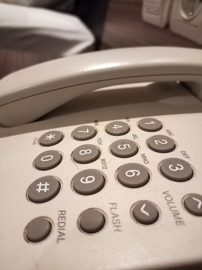 The Dial Number Button of an Old Phone Stock Photo - Image of button ...