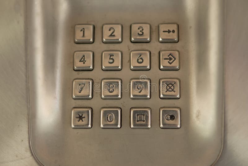Dial Number Button on Used Public Telephone Stock Photo - Image of ...