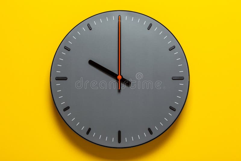 Dial without Numbers Wall Clock Stock Photo - Image of time, show ...