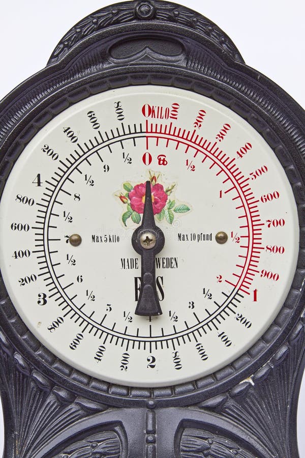 Dial of an old scale stock image. Image of grandma, weight - 26048129