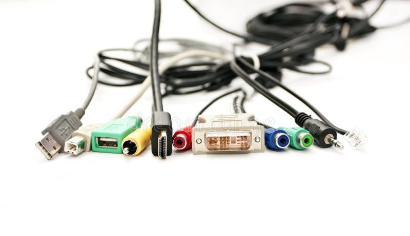 Dial-up of Adapters for the Computer Stock Photo - Image of electronics ...