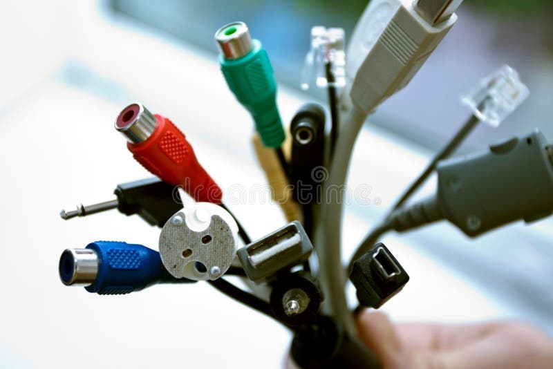 Dial-up of Adapters for the Computer Stock Photo - Image of ...