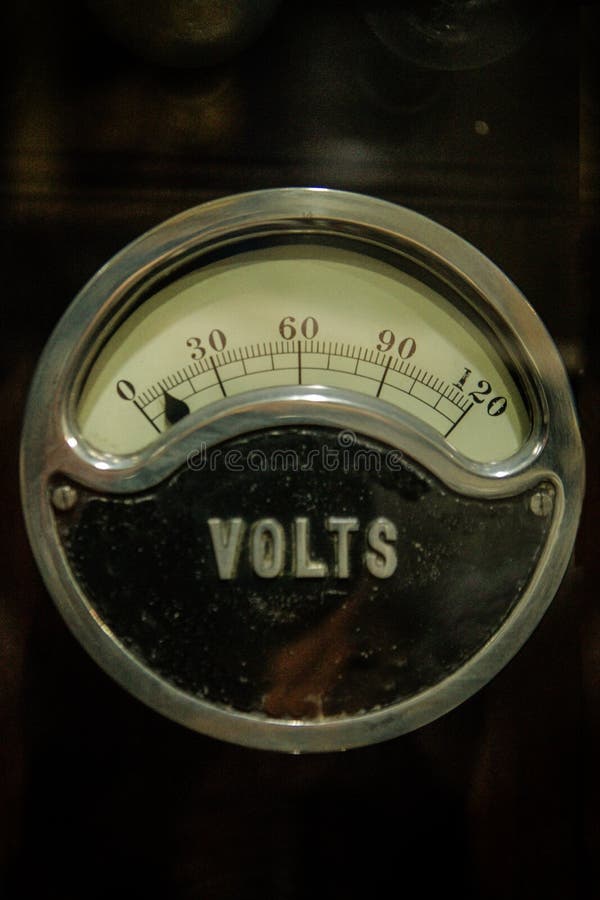 Dial on a voltmeter stock photo. Image of energy, electricity - 120718546
