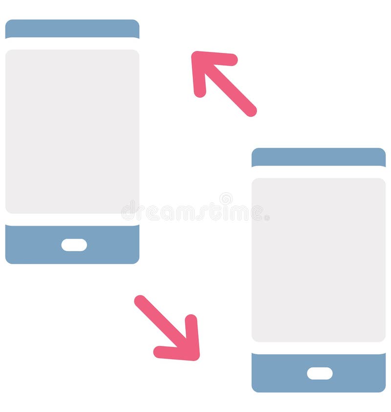 Dialed and Received Calls Isolated Vector Icon Which Can Easily Modify ...