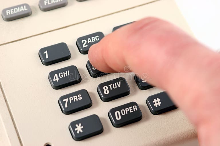 Dialing a 5 on a Touch Tone Ph Stock Photo - Image of tone, dialing ...