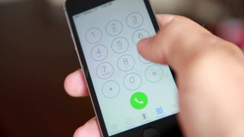 Dialing Number on Smart Phone Stock Footage - Video of dialing, close ...