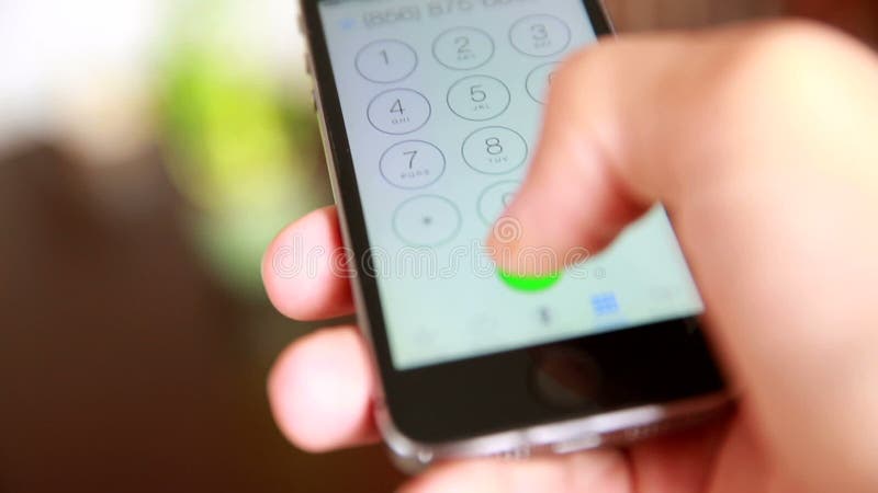 Dialing Number on Smart Phone Stock Footage - Video of dialing, close ...