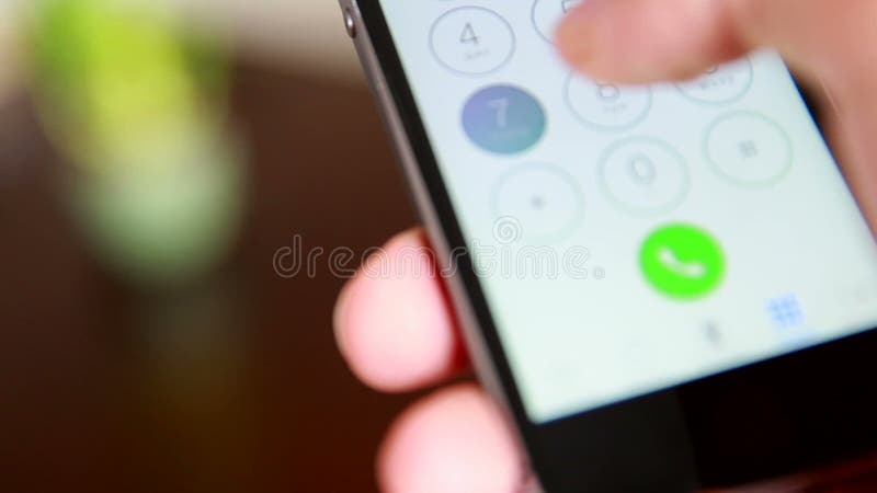 Dialing Number on Smart Phone Stock Footage - Video of dialing, close ...