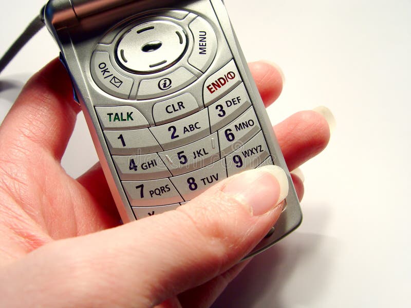 Dialing a Phone stock photo. Image of flip, corporate, digital - 3424