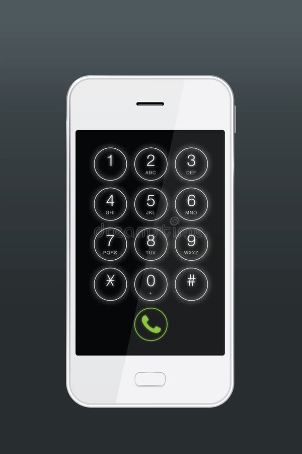 Dialing on Touchscreen Smartphone Stock Image - Image of gadget, finger ...