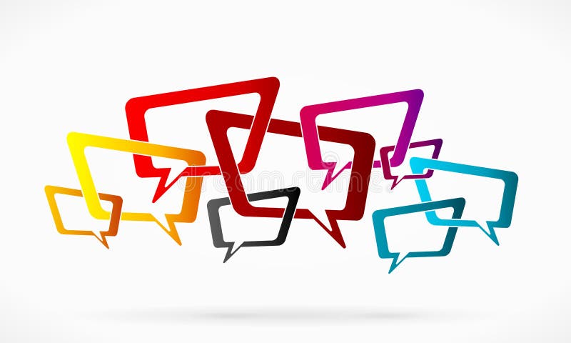 Dialog vektor illustrationer. Illustration av samtal - 41071409