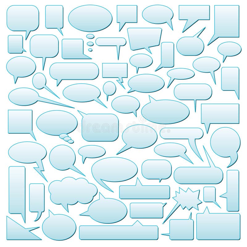 Dialog Balloons stock vector. Illustration of blank, icons - 9703615