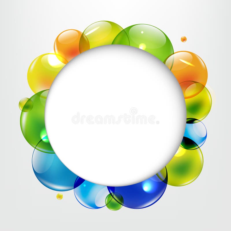Dialog Balloons with Color Balls Stock Vector - Illustration of icon ...