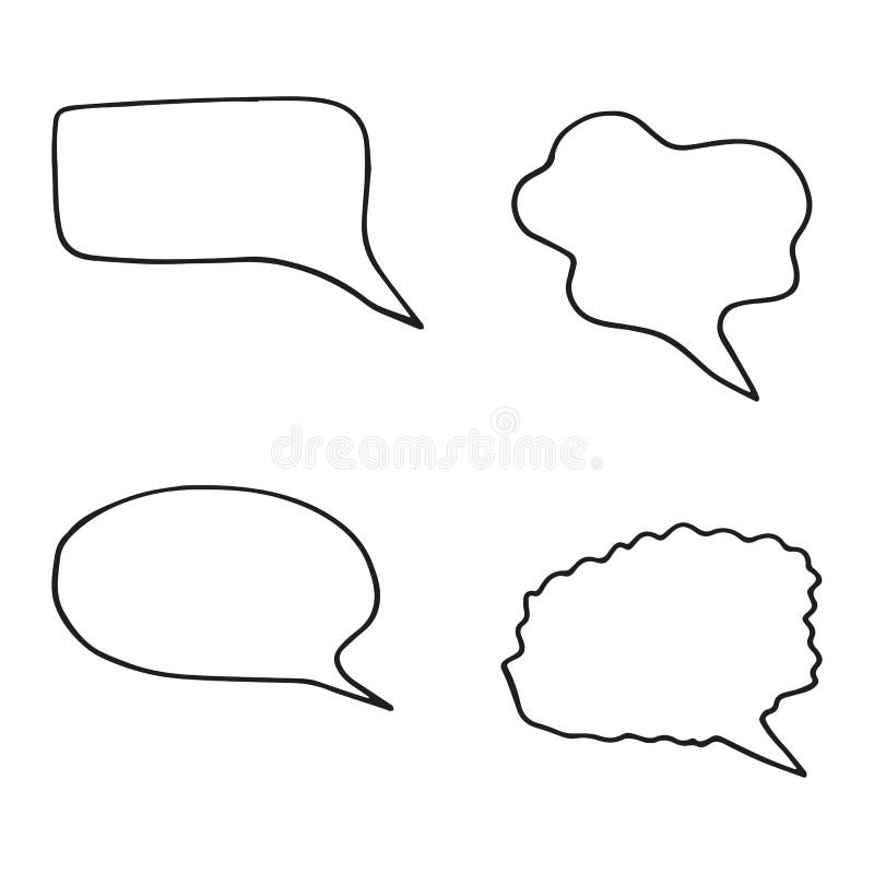 Dialog Box a Cloud a Set of Vector Sketch Icon. Isolated Stock Vector ... Dialog Box a Cloud a Set of Vector Sketch Icon. Isolated Stock Vector ...