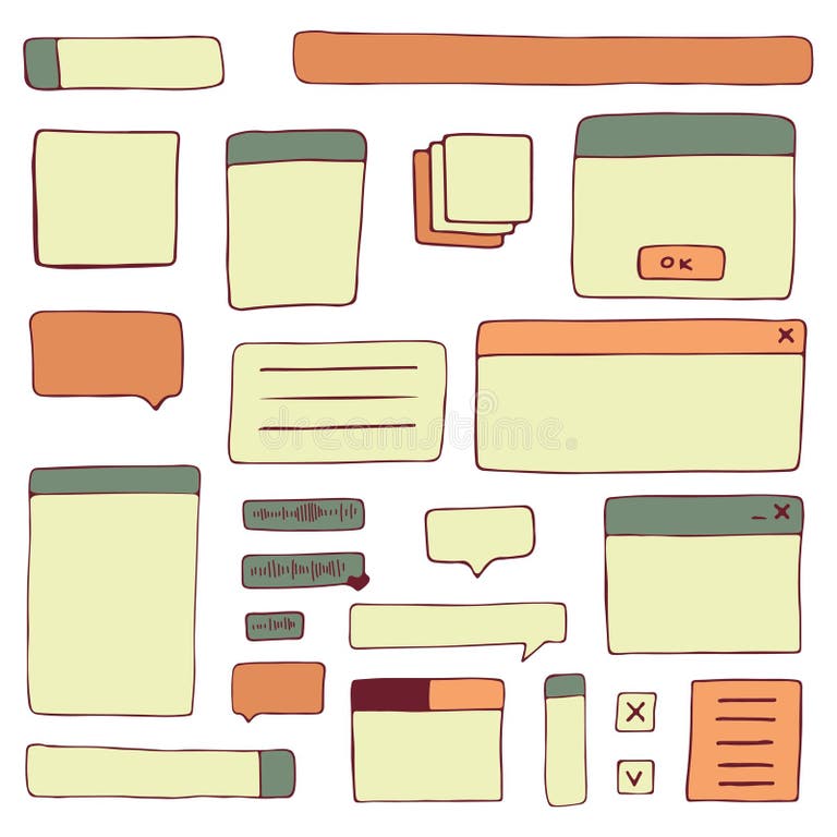 Dialog Boxes Old Retro Pc Elements User Interface Operating System