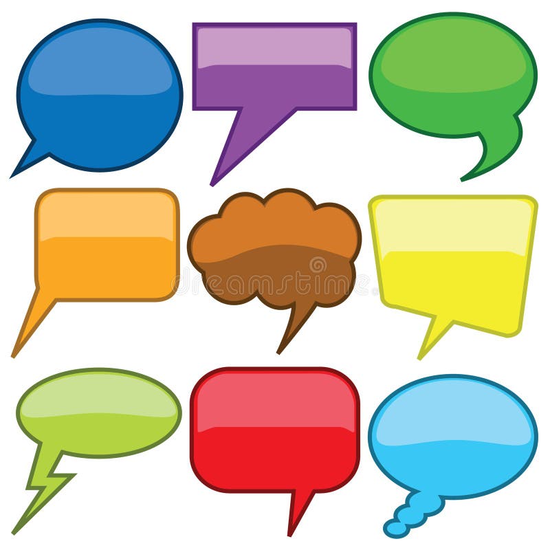 Dialog Bubbles stock vector. Illustration of isolated - 18666663