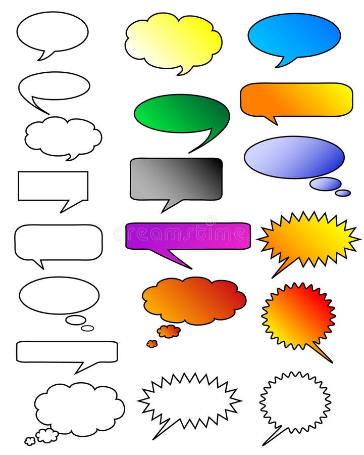 Dialog bubbles stock vector. Illustration of chatting - 7147902