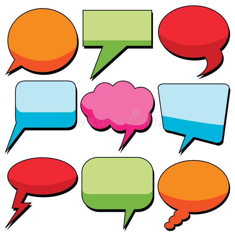Dialog bubbles stock vector. Illustration of comics, design - 8553704