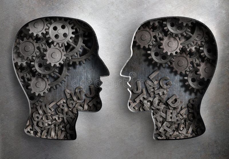 Dialog or Communication, Information and Knowledge Stock Illustration ...