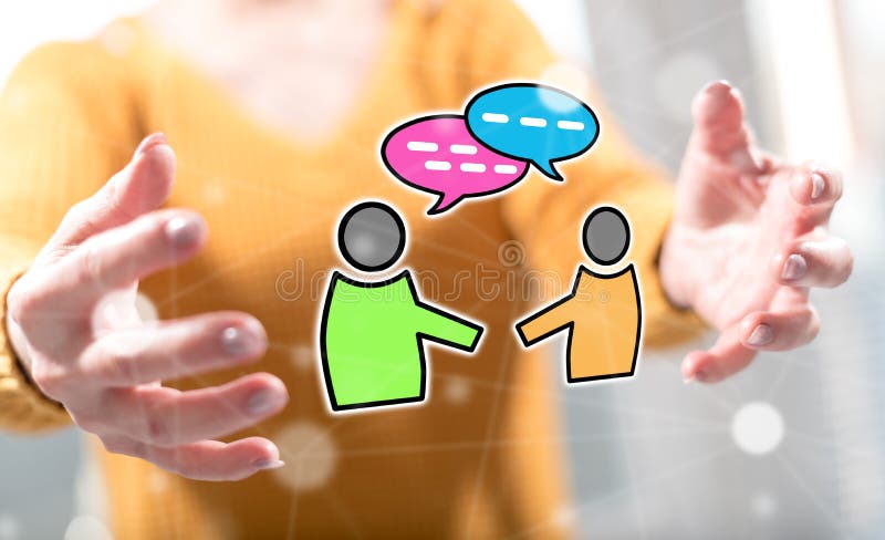 Concept of dialog stock photo. Image of conversation - 128337300