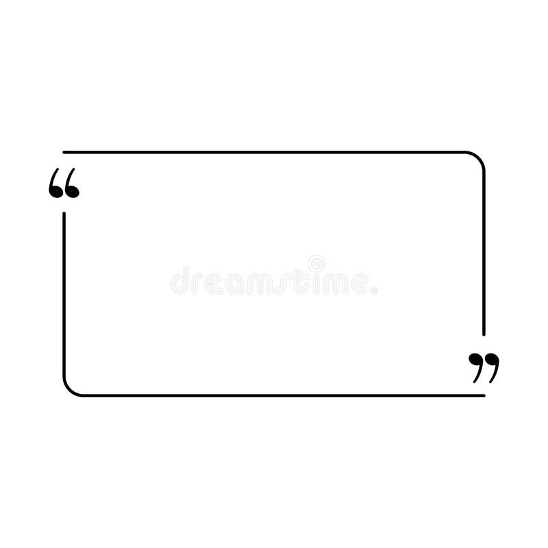 Dialog Frames with Quotation Marks Set Stock Vector - Illustration of ...