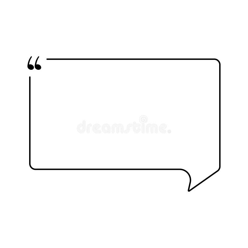 Dialog Frames with Quotation Marks Set Stock Vector - Illustration of ...