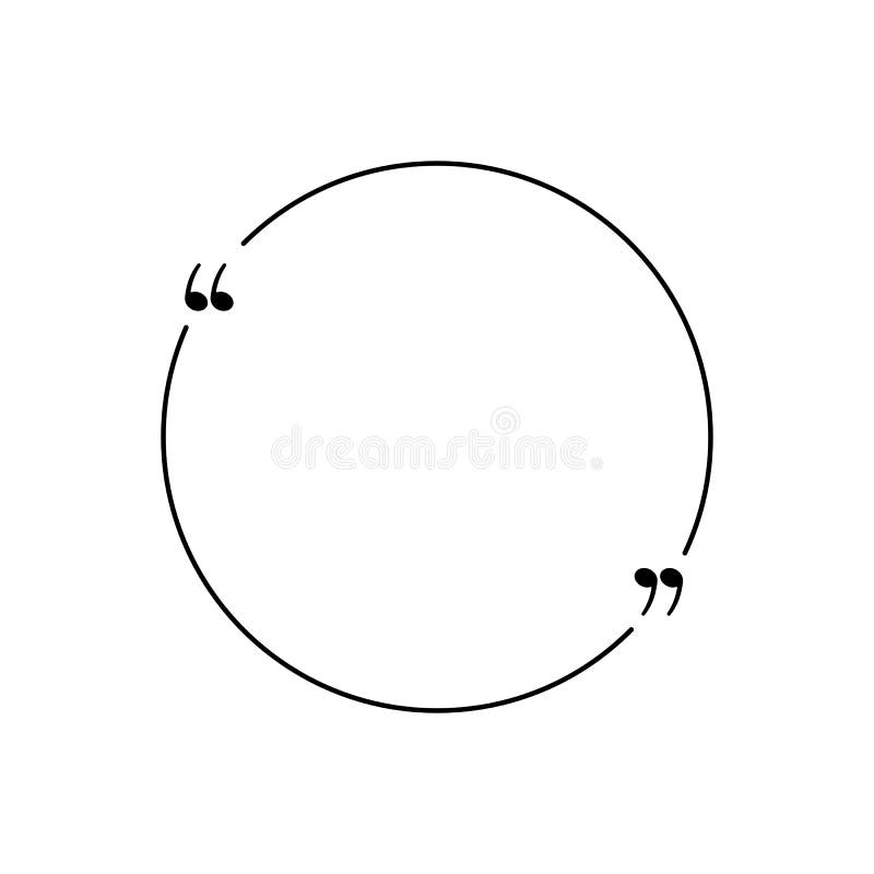 Dialog Frames with Quotation Marks Set Stock Vector - Illustration of ...