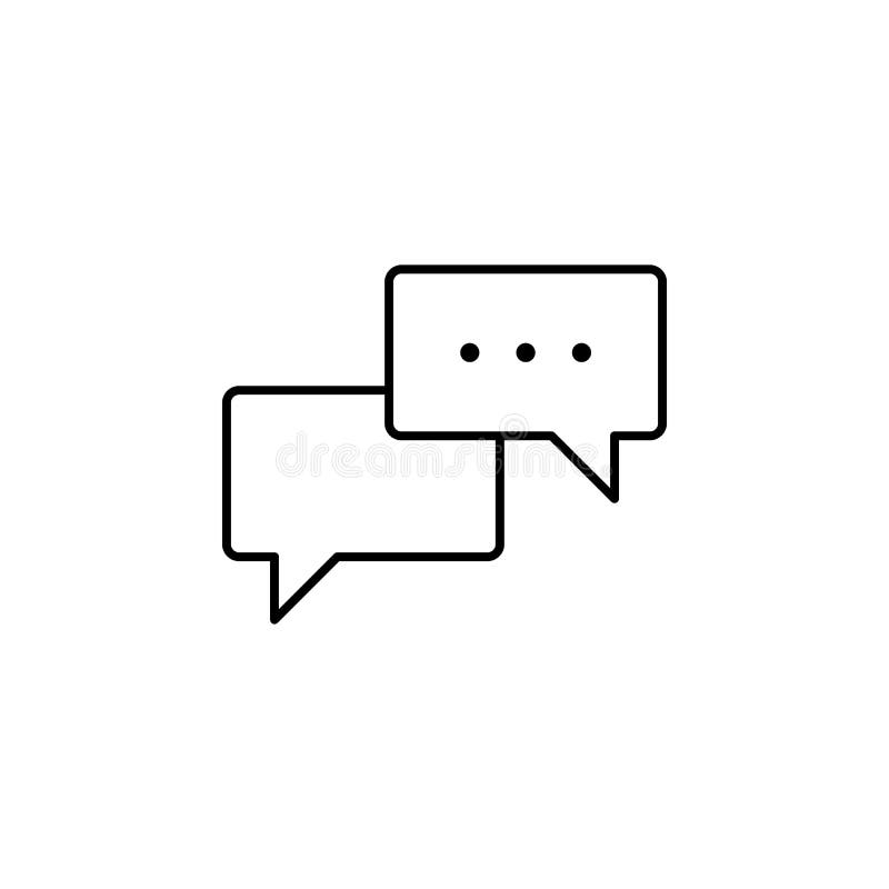 Dialog Icon. Element of Business Icon for Mobile Concept and Web Apps ...