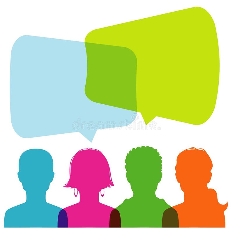 Dialog ludzie ilustracja wektor. Ilustracja złożonej z abstrakt - 34391882