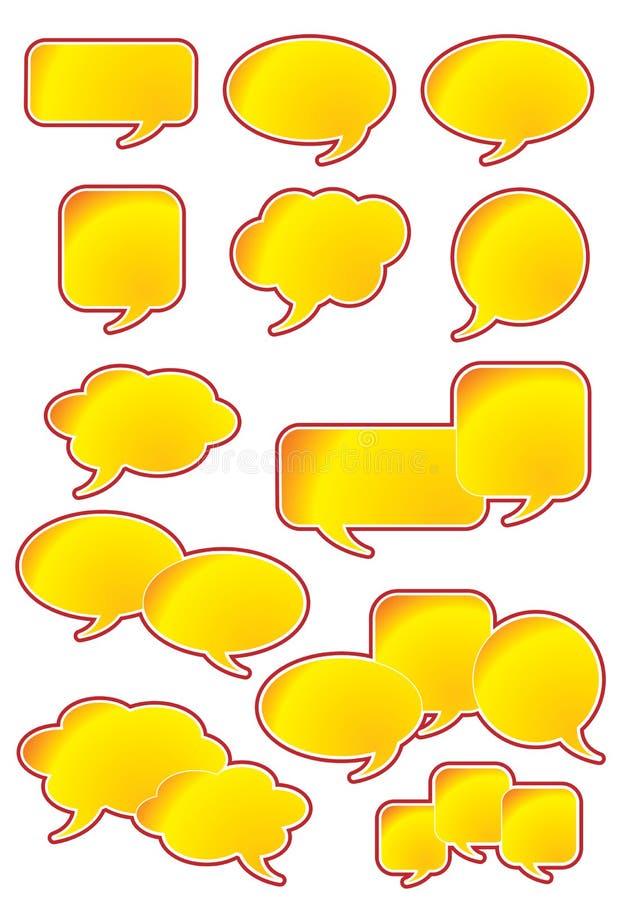 Dialog Speech Bubbles stock vector. Illustration of bubbles - 6963236