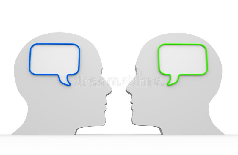 Dialogue stock illustration. Illustration of human, empty - 22487569