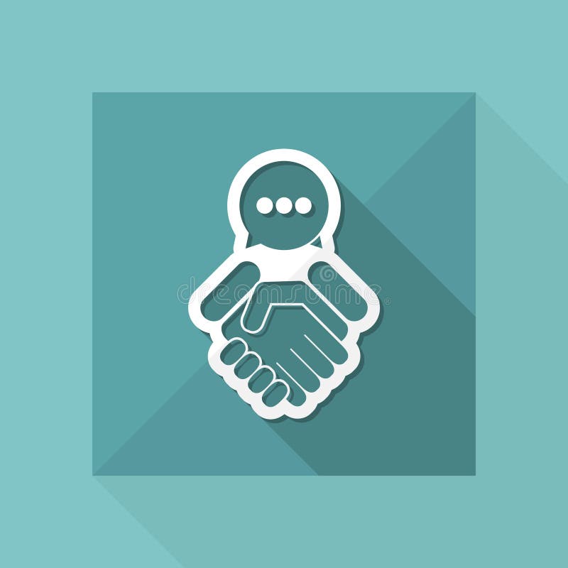 Dialogue for agreement stock vector. Illustration of collaboration ...