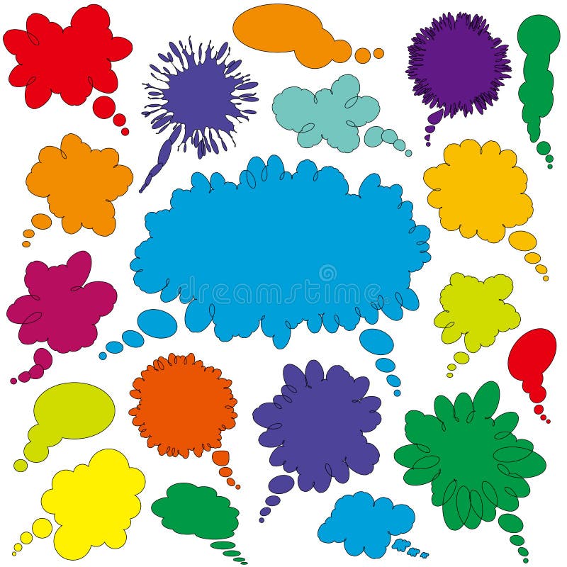 Dialogue bubbles set stock vector. Illustration of icons - 25841125
