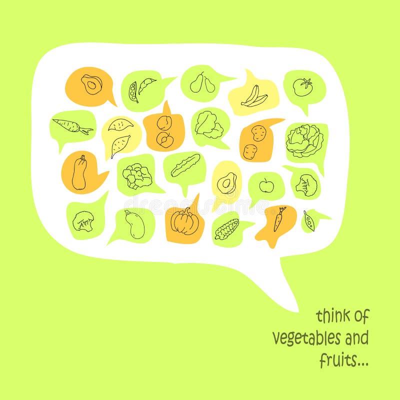 Dialogue Cloud with Dialog Boxes in the Middle on a Light Green ...