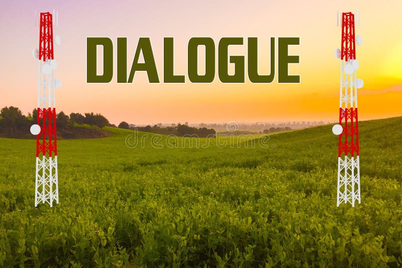 DIALOGUE - Communication Concept Stock Illustration - Illustration of ...