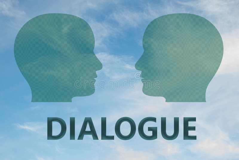 DIALOGUE - Communication Concept Stock Illustration - Illustration of ...