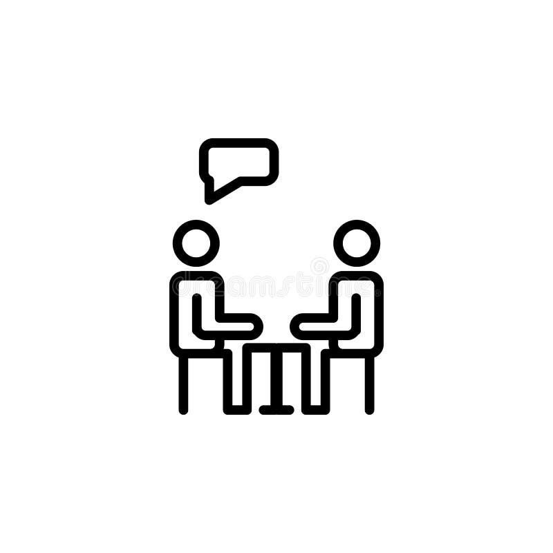 Dialogue Box with Human Icons Stock Illustration - Illustration of icon ...