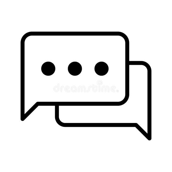 Dialogue Icon. Chat Icon. Speech Bubble Icon Stock Illustration ...